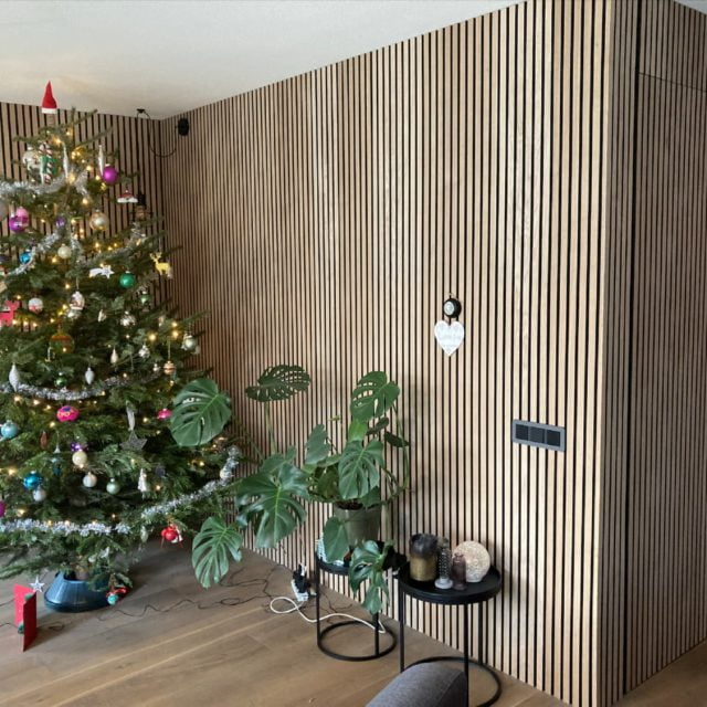 Akoestische Panelen Hout Naturel Eiken met Zwart Vilt