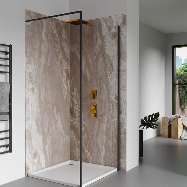 SPC Marmer Plaat Wandpaneel Yuba Stone Mat Greige Taupe