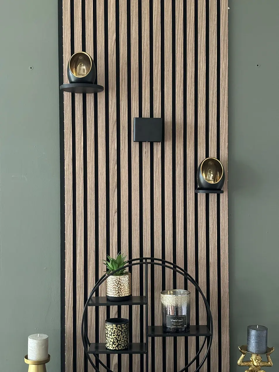 Akoestische Panelen Hout Naturel Eiken met Zwart Vilt