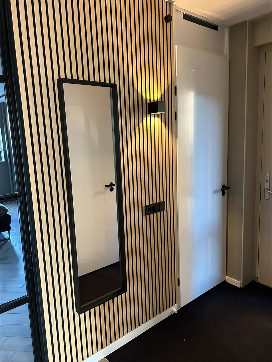 Akoestische Panelen Hout Naturel Eiken met Zwart Vilt